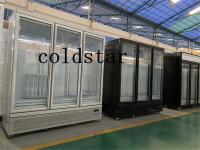 China Cold Drink&Ice Cream Upright Display Deep Freezer with Fan Cooling System for sale