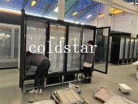 China R290 Fan Cooling Supermarket Upright Freezer Display Showcase for sale