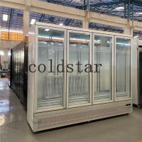 China Large Capacity Beverage Coolers Glass Door Commercial Refrigerator for sale