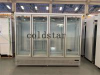 China Commercial Beverage Chiller Soft Drink Refrigerator With Glass Door for sale