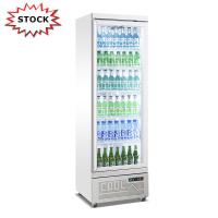 China Supermarket Merchandise Glass Door Fan Cooling Display Refrigerator Beverage Cooler for sale