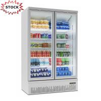 China Fast cooling glass door chiller display stand fridge supermarket refrigerator and freezer for sale