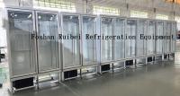 China Double Door Commercial Refrigerator upright cooler /refrigeration display case for sale