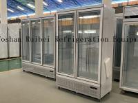 China 2 glass doors commercial upright beverage display cooler refrigerator for sale