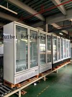 China Commercial Upright Display Beverage Cooler With Glass Door for sale