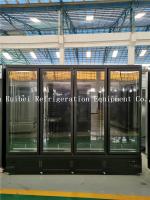 China Supermarket Upright Multi Door Refrigerated Showcase Beverage Chiller for sale