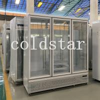 China Cold Drink&Ice Cream Upright Display Deep Freezer with Fan Cooling System for sale