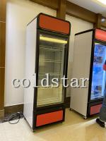 China Hot Sale Commercial 1 2 3 Door Vertical Refrigerator Display Case Beer Beverage Cooler for sale