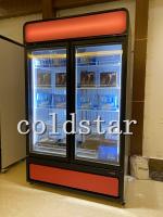 China New Style Glass Door Refrigerator Showcase With R290 Donper Compressor for sale