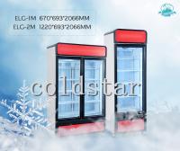 China Commercial Display Drink Refrigerator Glass Doors 1000L Cooler Showcase for sale
