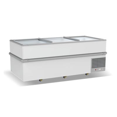 China High quality Store Supermarket Supplies Double-side Island Freezer for sale