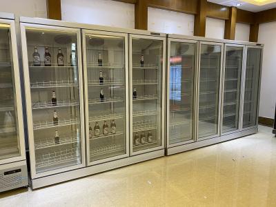 China New style Upright Beverage Showcase Commercial Upright Cooler Store Fridge Glass Door cooler for sale