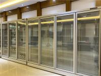 China Supermarket Split Compressor Display Refrigerator With Double Layer Glass Door for sale