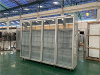 China Commercial Upright beverage Cooler 3 Glass Doors Cold Drink Display Fridge For Supermarket for sale