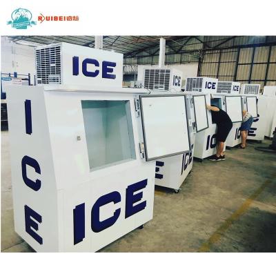 China Solid Door Outdoor ice cooling system Bagged Ice Storage Freezer for sale