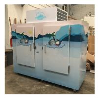 China Outdoor ice merchandiser, Double door large ice storage Fridge containers for sale