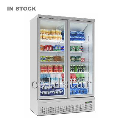 China Glass Door Vertical Equipment Display Beverage Cooler Storage Refrigerator/Fridge for sale