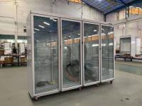 China Multi door commercial low temperature standing upright display freezer for sale
