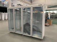 China Multi door commercial low temperature standing upright display freezer for sale