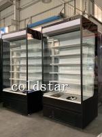 China ETL Open Type Cooler Dairy Milk Display Showcase Upright Open Chillers for sale