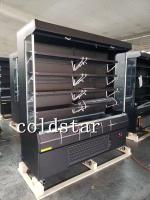 China Supermarket milk chiller open multi-deck refrigerator fruit display stand for sale for sale