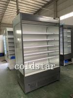 China Supermarket Multi - Deck Drink Milk Yogurt Open Chiller for sale