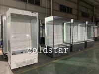 China Supermarket Multi - Deck Drink Milk Yogurt Open Chiller for sale