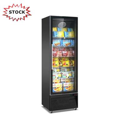 China Full glass door bottom compressor beverage display cooler with certificate for sale