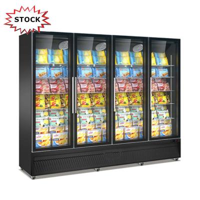 China Upright Beverage Showcase Commercial Upright Cooler Fridge Store Glass Door Display Refrigerator for sale