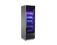 China Full glass door bottom compressor beverage display cooler with certificate for sale