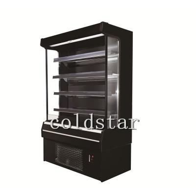China ETL Open Type Cooler Dairy Milk Display Showcase Upright Open Chillers for sale