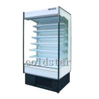 China Vegetable Fruit Upright Commercial Open Display Chiller in Supermarket for sale