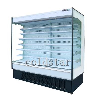 China Commercial multi-deck open display chiller/ showcase refrigerator/ supermarket fridge for sale