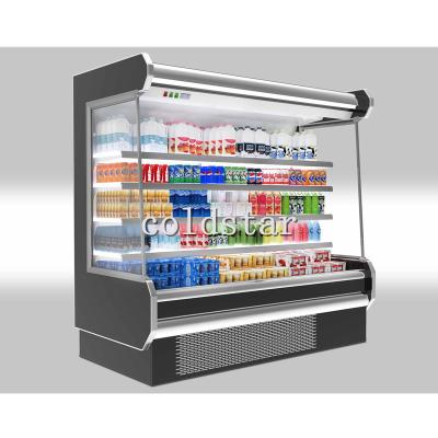 China Fruit Display Refrigerator Supermarket Multi-deck Open Display Chiller For Sale for sale
