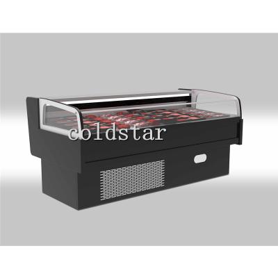 China Supermarket meat display fridge commercial meat refrigerator self service meat counter for sale
