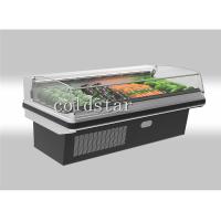 China Supermarket service counter open top meat display refrigerator for sale