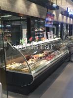 China Square Type Deli Display Refrigerator Fresh Meat Fish Chiller for sale