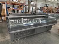China Supermarket service counter open top meat display refrigerator for sale