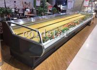 China Supermarket service counter open top meat display refrigerator for sale