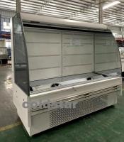 China Supermarket Multi - Deck Drink Milk Yogurt Open Chiller for sale
