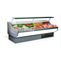 China Square Type Deli Display Refrigerator Fresh Meat Fish Chiller for sale
