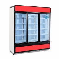 China New commercial vertical ice cream display upright deep freezer frozen food freezer for sale
