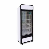 China Commercial Supermarket Upright 400L Glass Door Display Fridge Freezer for sale