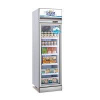 China 400L Supermarket Single Glass Door Refrigerator Showcase Upright Display Freezer Commercial Refrigerator Equipment for sale