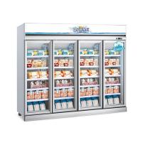 China Vertical 5 Layer R290 Commercial Glass Door Freezer Showcase for sale