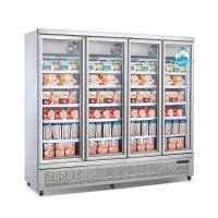 China Automatic Defrost R290 Glass Door Display Refrigerator With Secop Compressor for sale