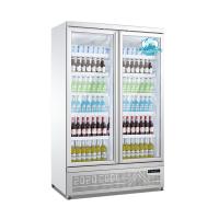 China Glass Door Beverage Display Cooler Upright Refrigerator Showcase For Supermarket for sale