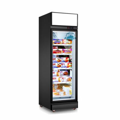 China Glass door freezer, merchandise freezer showcase in supermarket for sale