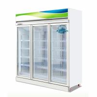 China Glass Door Upright Display Freezer with CE for sale