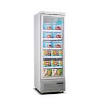 China Fan Cooling Single Door Display Freezer , Auto Defrost Upright Freezer for sale